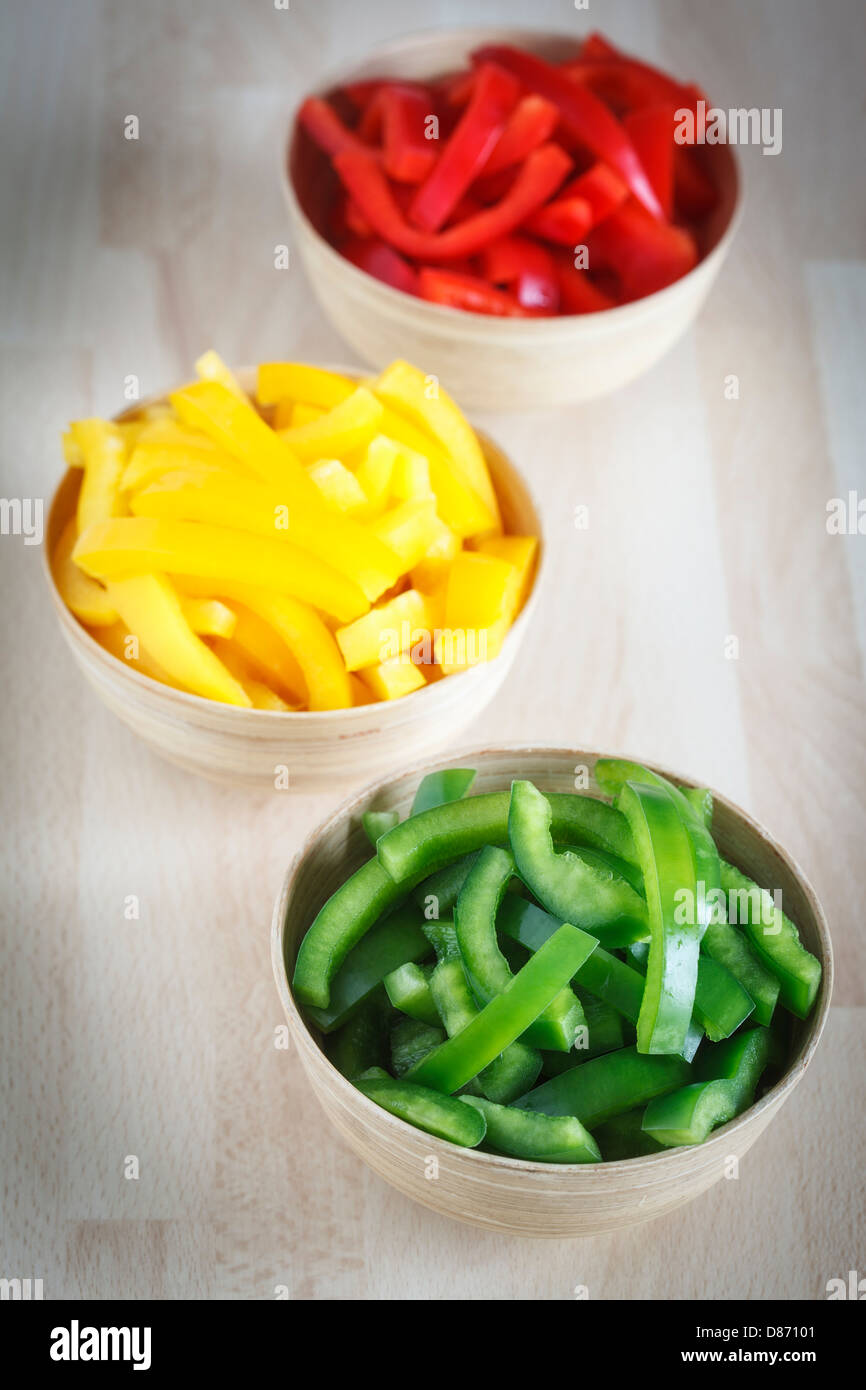 Various bell pepper in bowl hi-res stock photography and images - Alamy