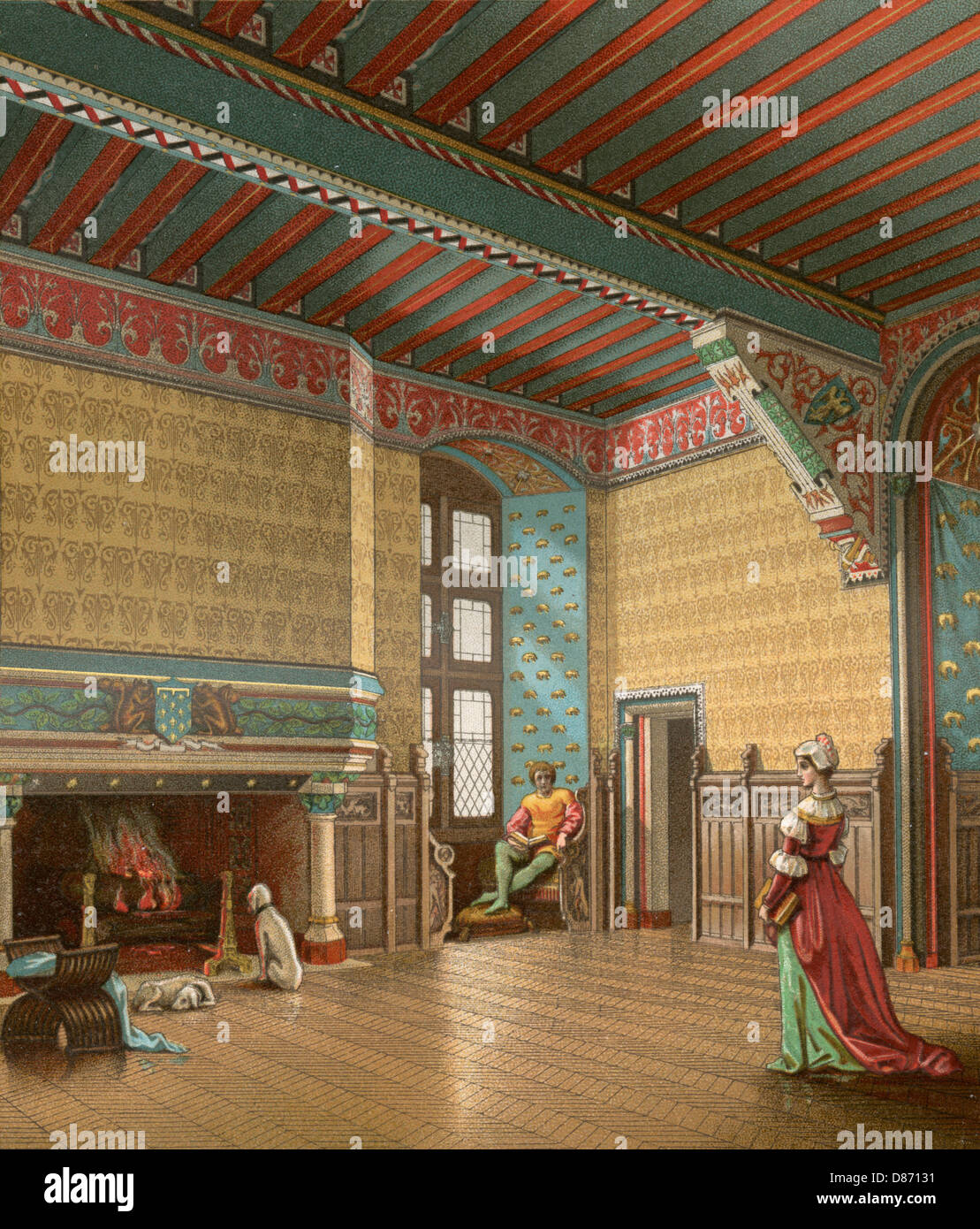 French Chateau Interior Stock Photo - Alamy