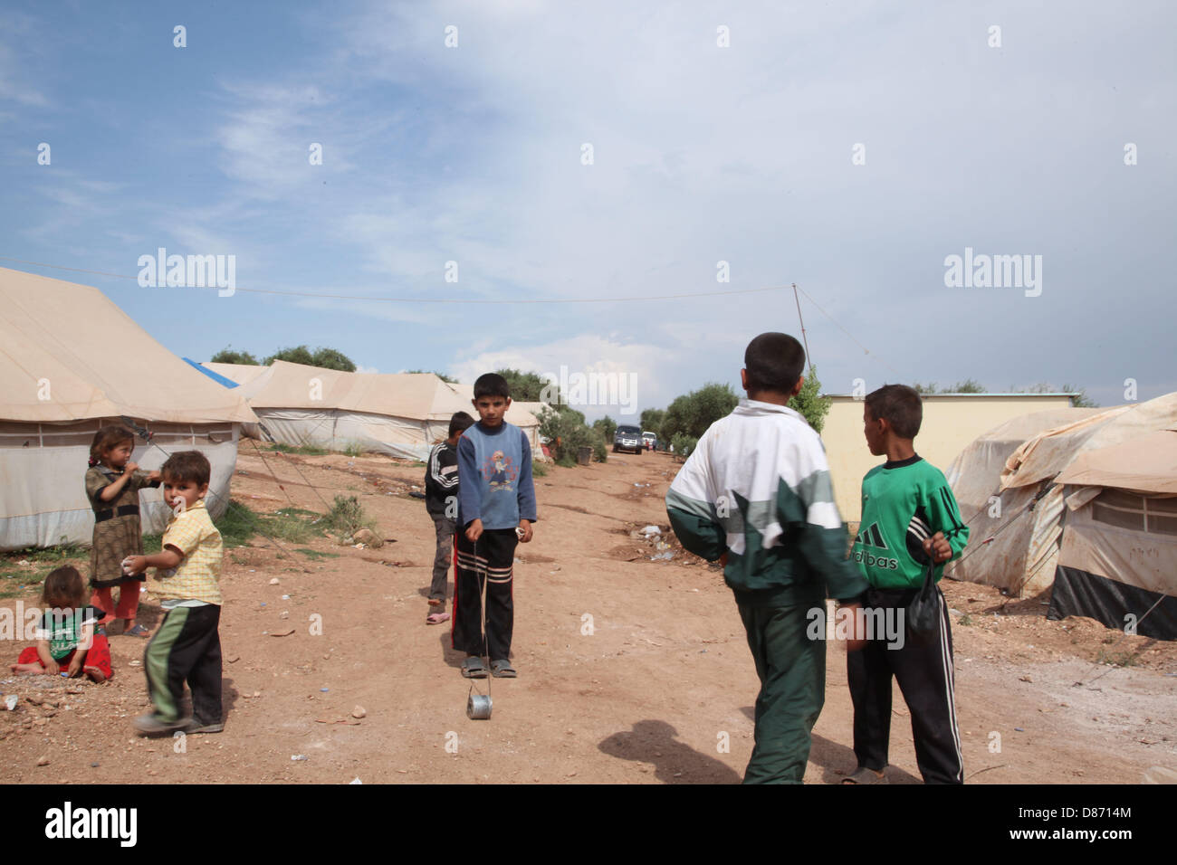 Atma, Syria. 20th May 2013. Many Syrian refugee families have fled ...