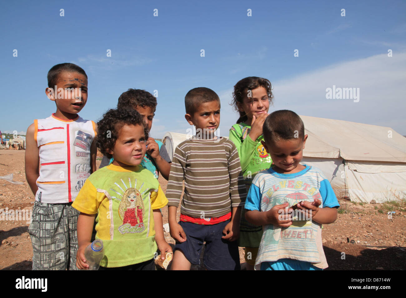 Atma, Syria. 20th May 2013. Many Syrian refugee families have fled ...