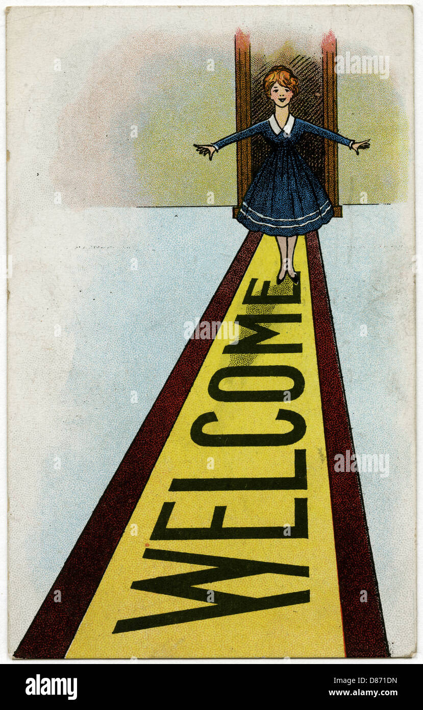 LONG WELCOME MAT Stock Photo - Alamy