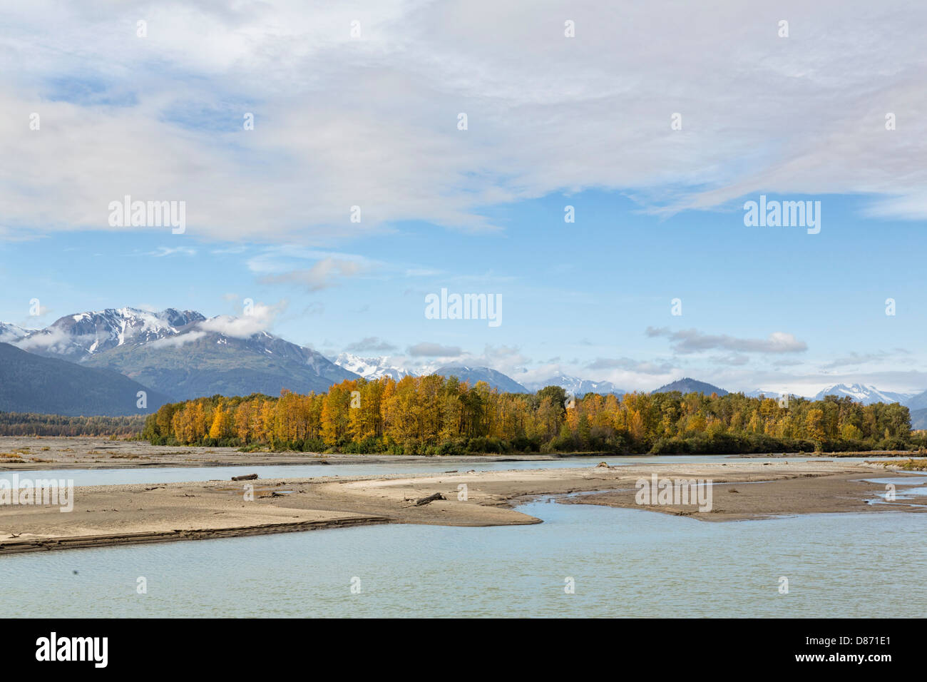 USA, Alaska, View of Chilkat River Stock Photo - Alamy