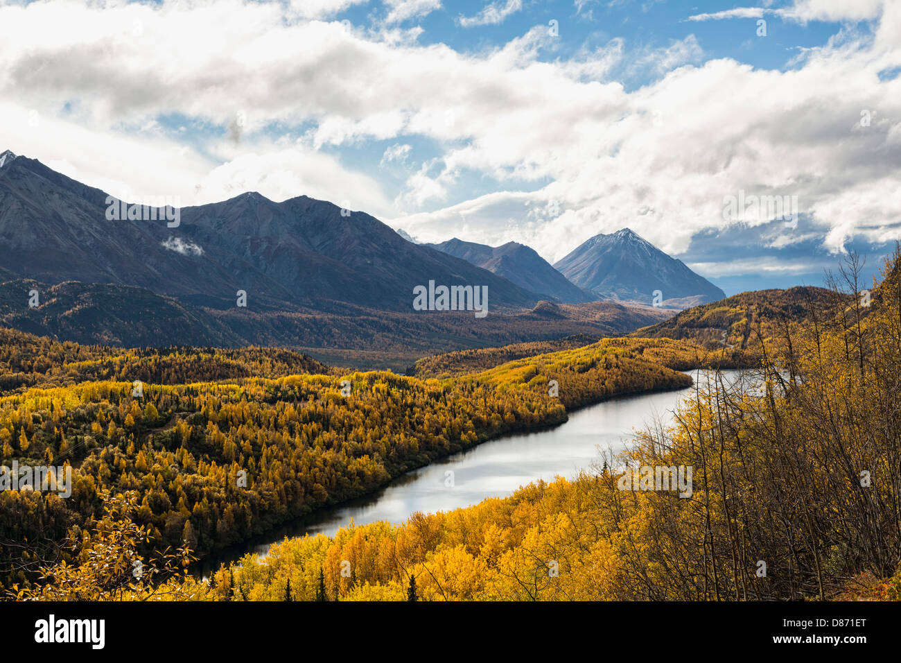 USA, Alaska, View of Long Lake Stock Photo - Alamy