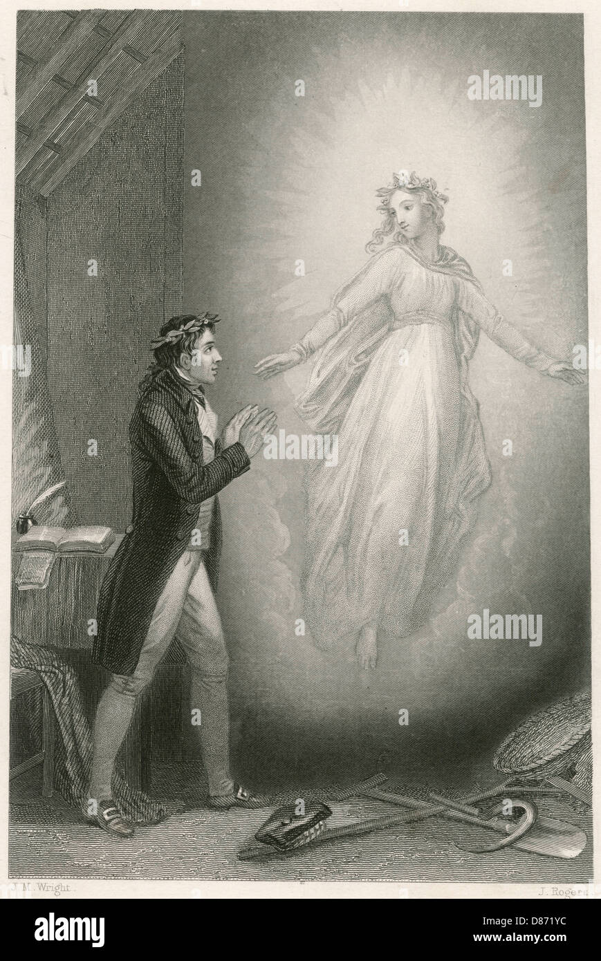 BURNS AND HIS MUSE Stock Photo - Alamy