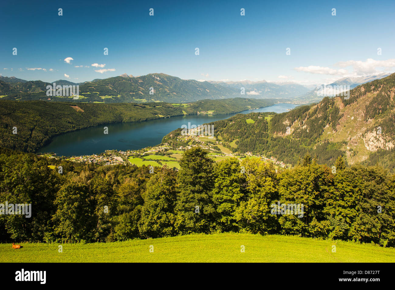 Austria, Carinthia, View of Millstatter See Stock Photo - Alamy