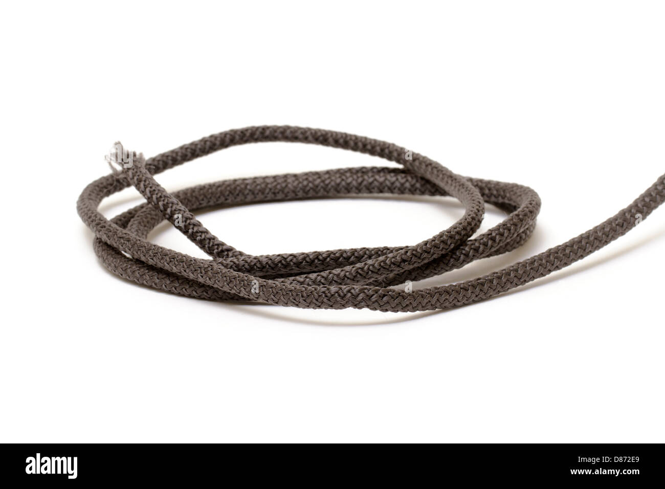 Ship rope black background texture Cut Out Stock Images & Pictures - Alamy