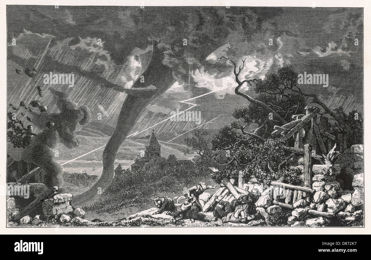 TORNADO, FRANCE 1863 Stock Photo - Alamy