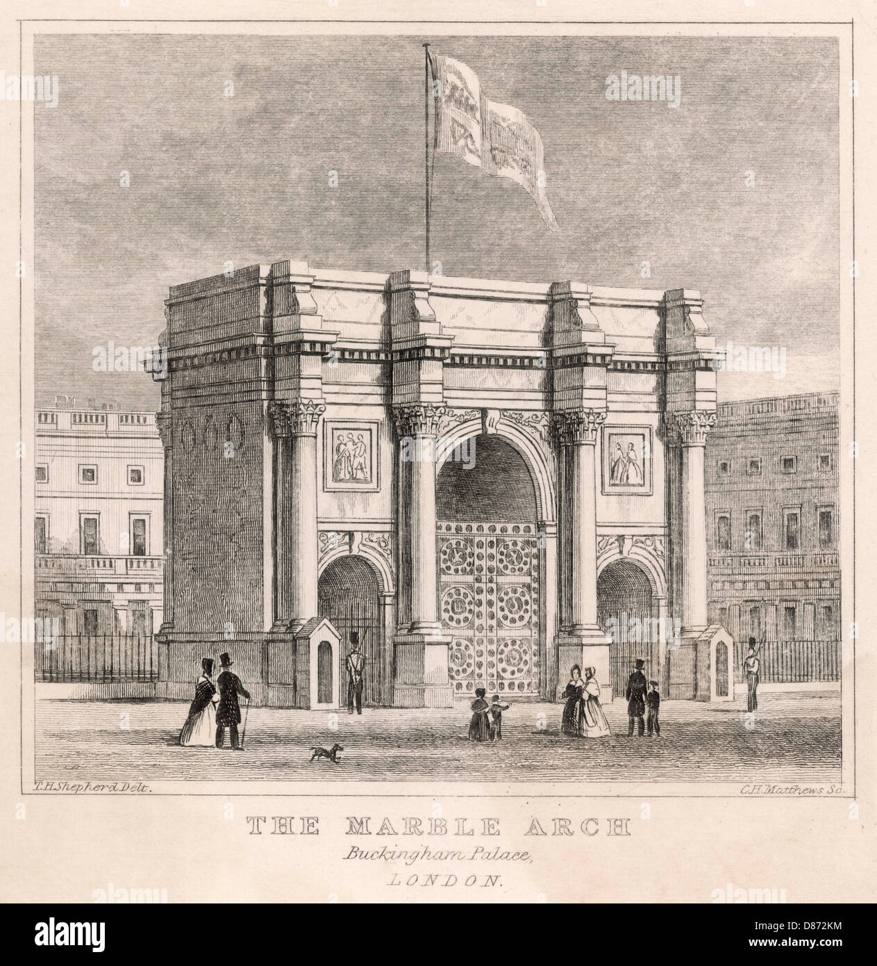 Buckingham palace marble arch hi-res stock photography and images - Alamy