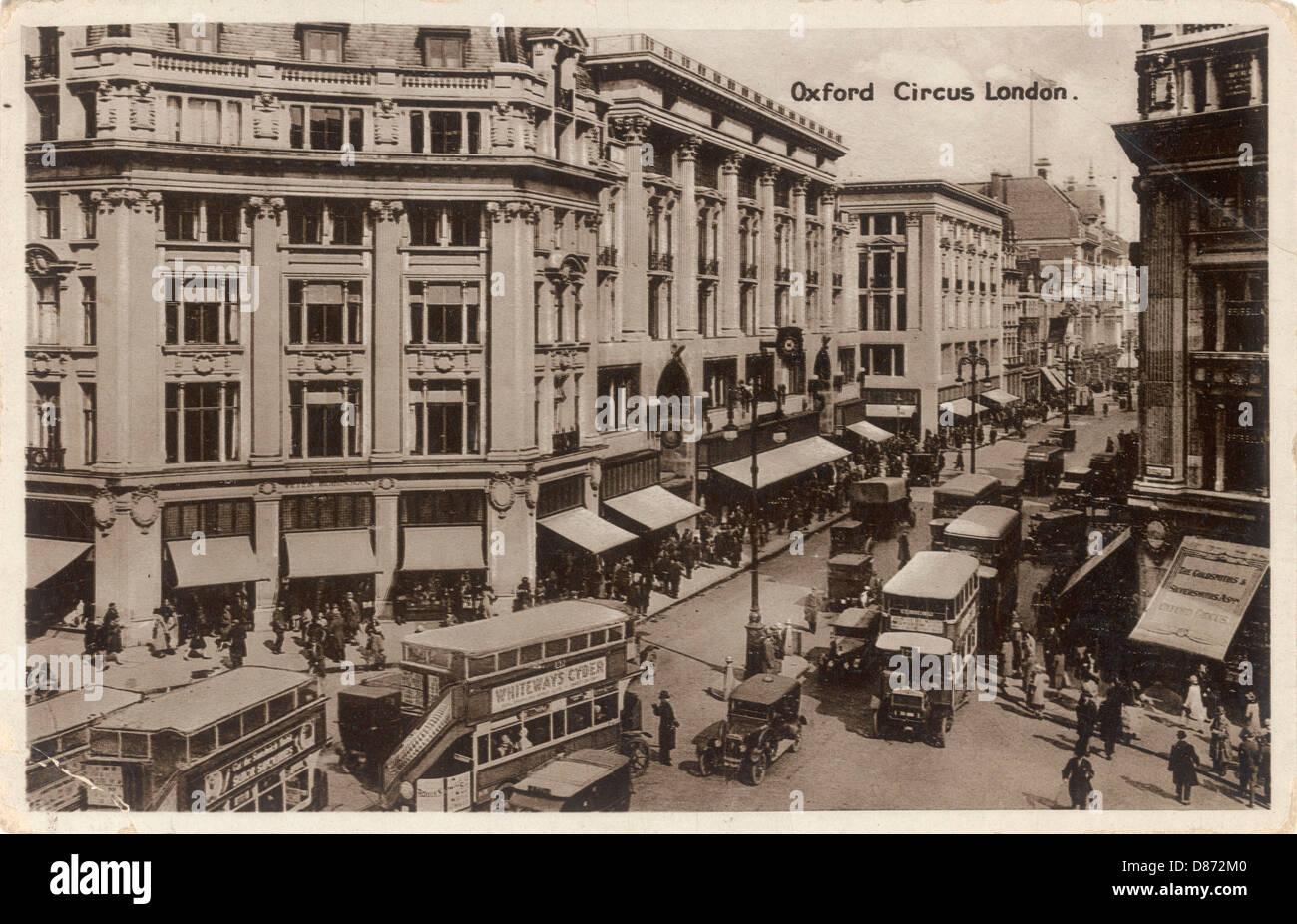 Oxford street 1920s hi-res stock photography and images - Alamy