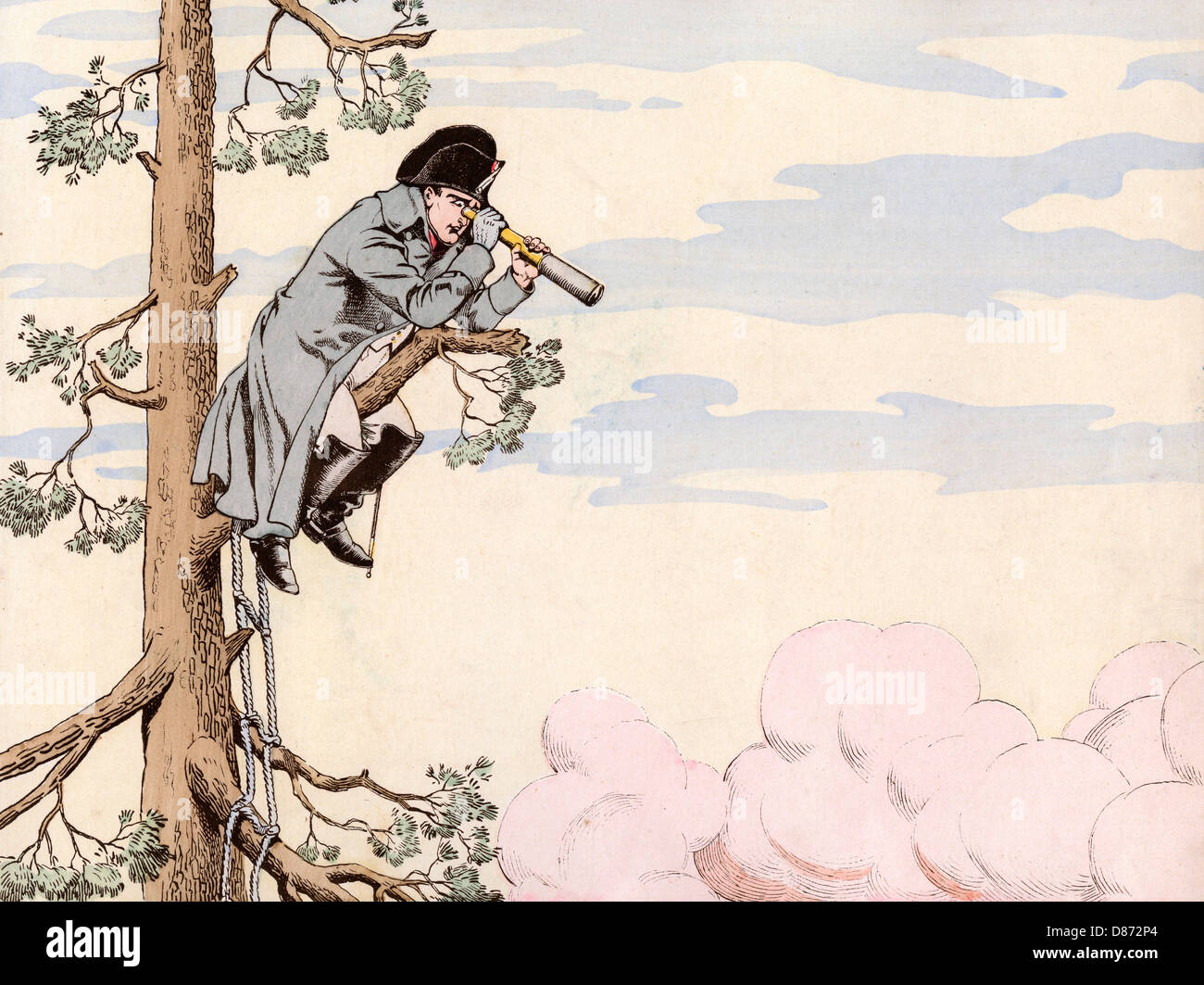 NAPOLEON UP A TREE Stock Photo - Alamy