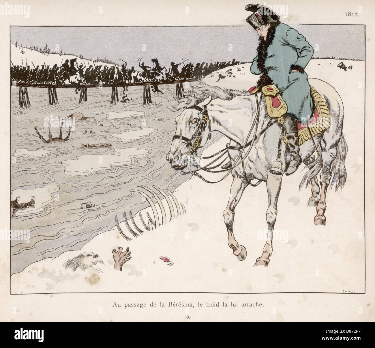 NAPOLEON AT BERESINA Stock Photo - Alamy