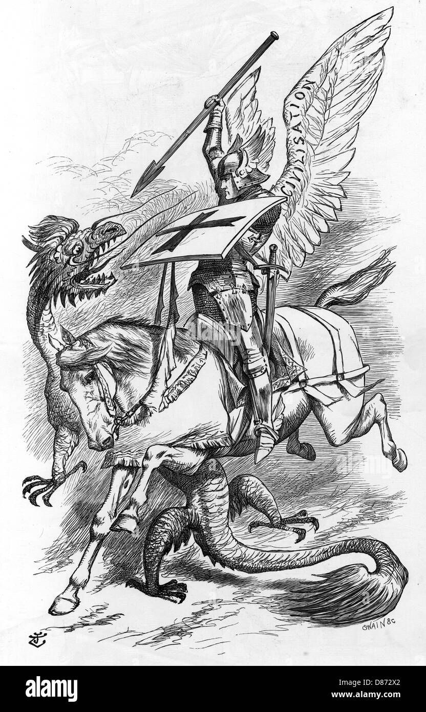 Killing slaying dragon hi-res stock photography and images - Alamy