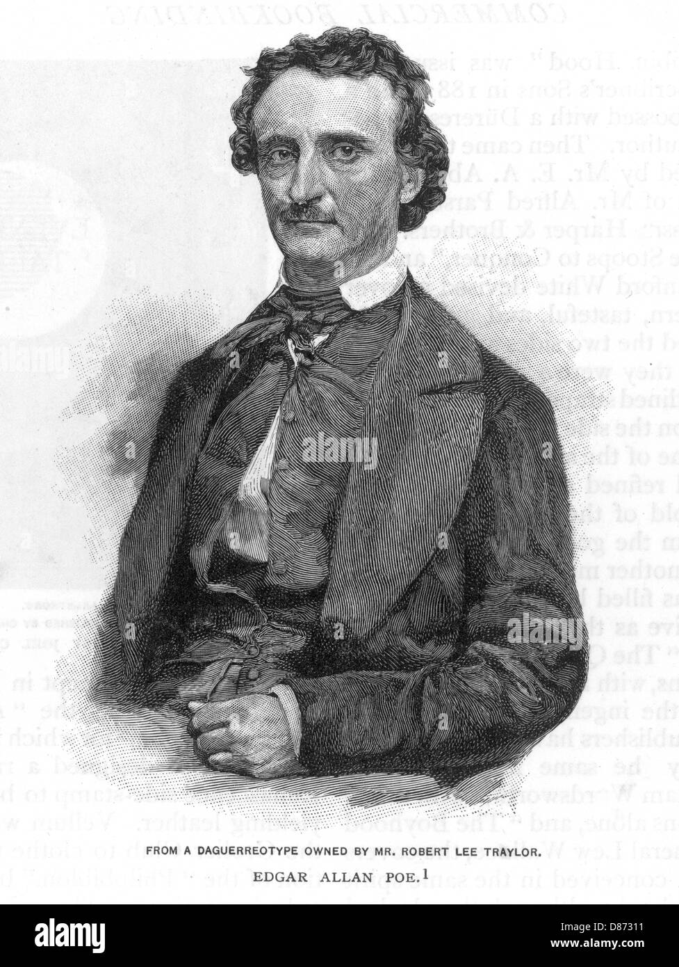 Edgar allan poe 1809 1849 Black and White Stock Photos & Images - Alamy