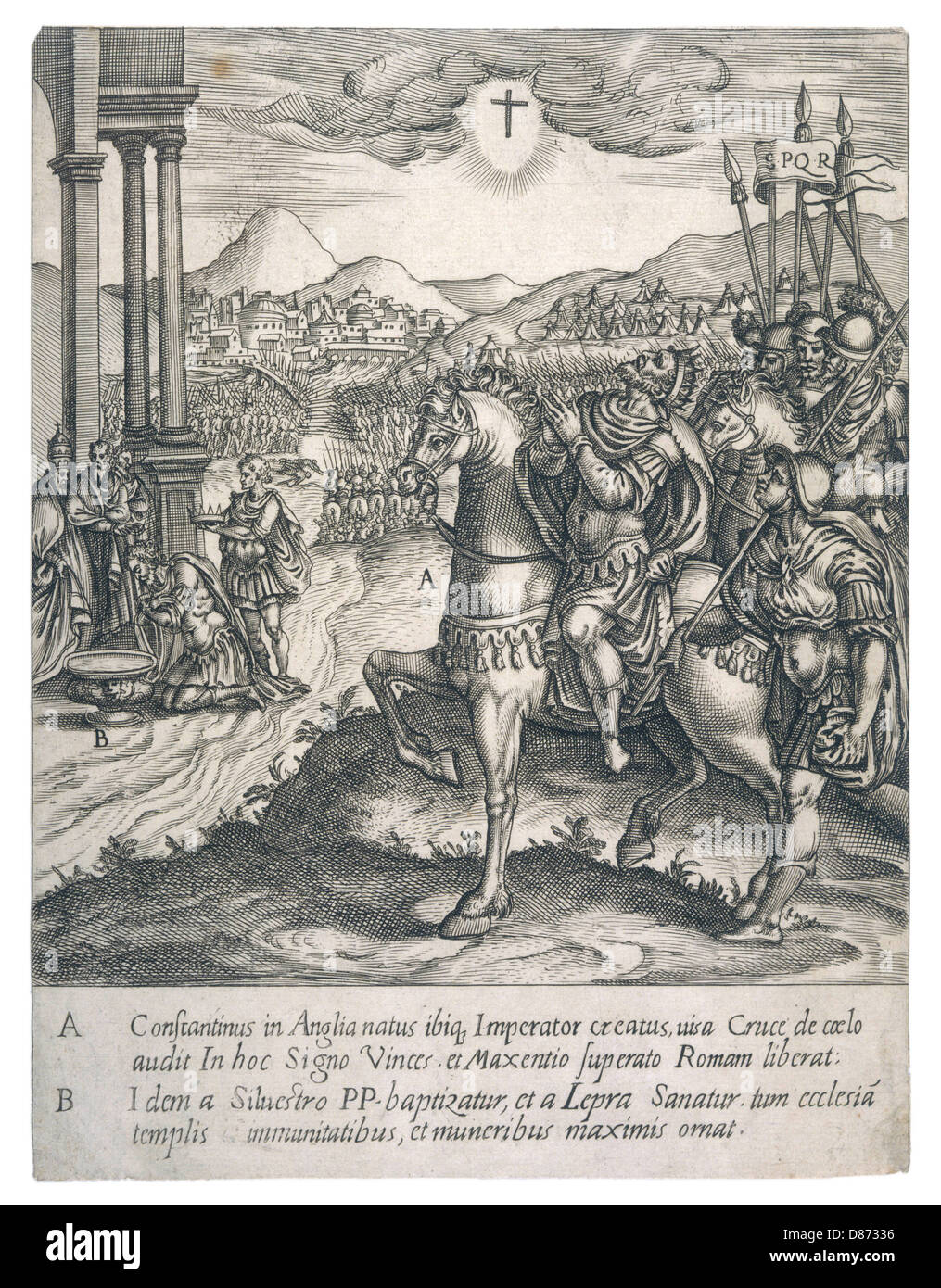 Constantine And Cross Stock Photo - Alamy