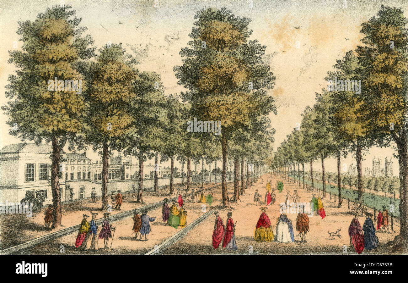 ST JAMES'S PARK C1710 Stock Photo - Alamy