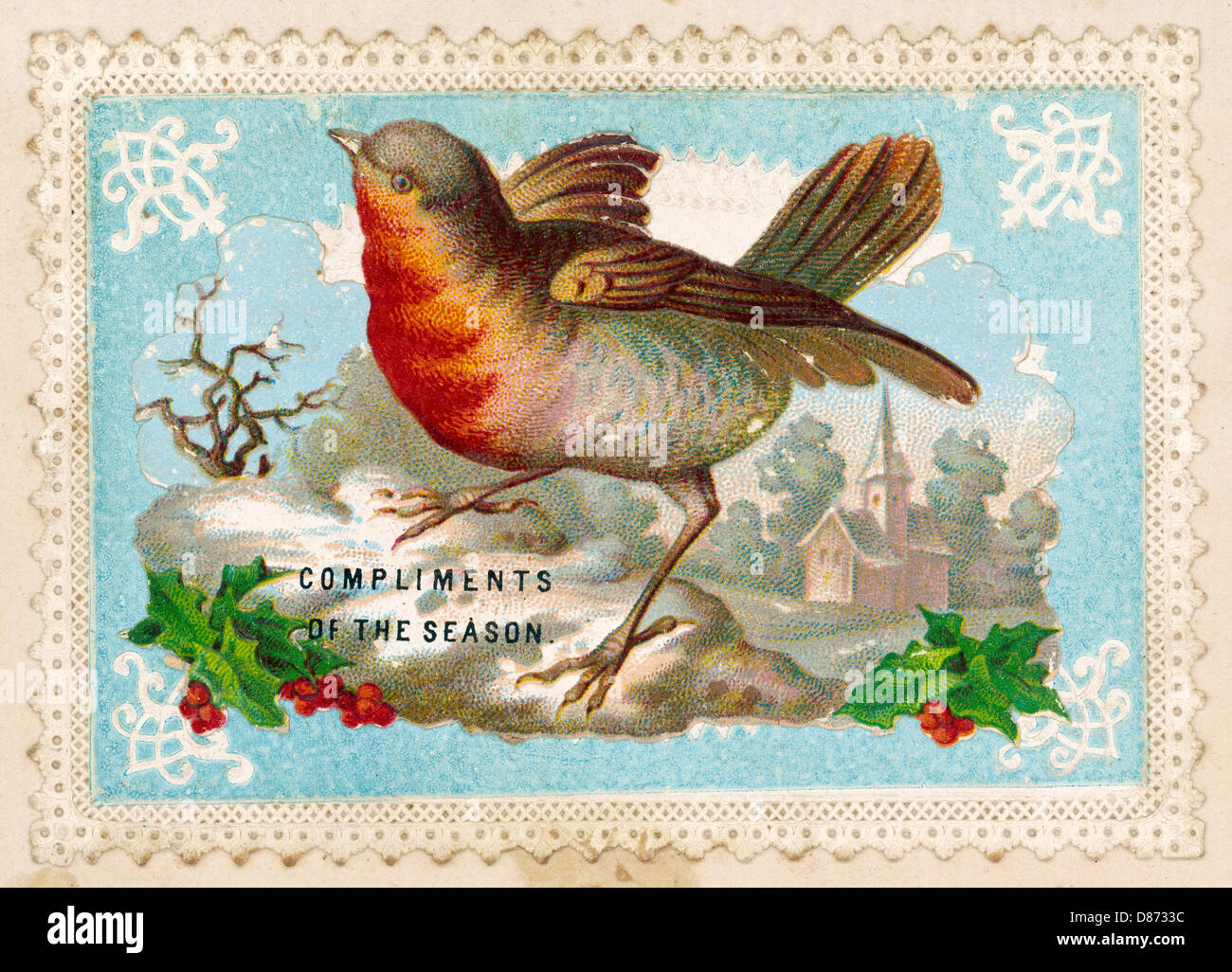 Robin winter scene hi-res stock photography and images - Alamy