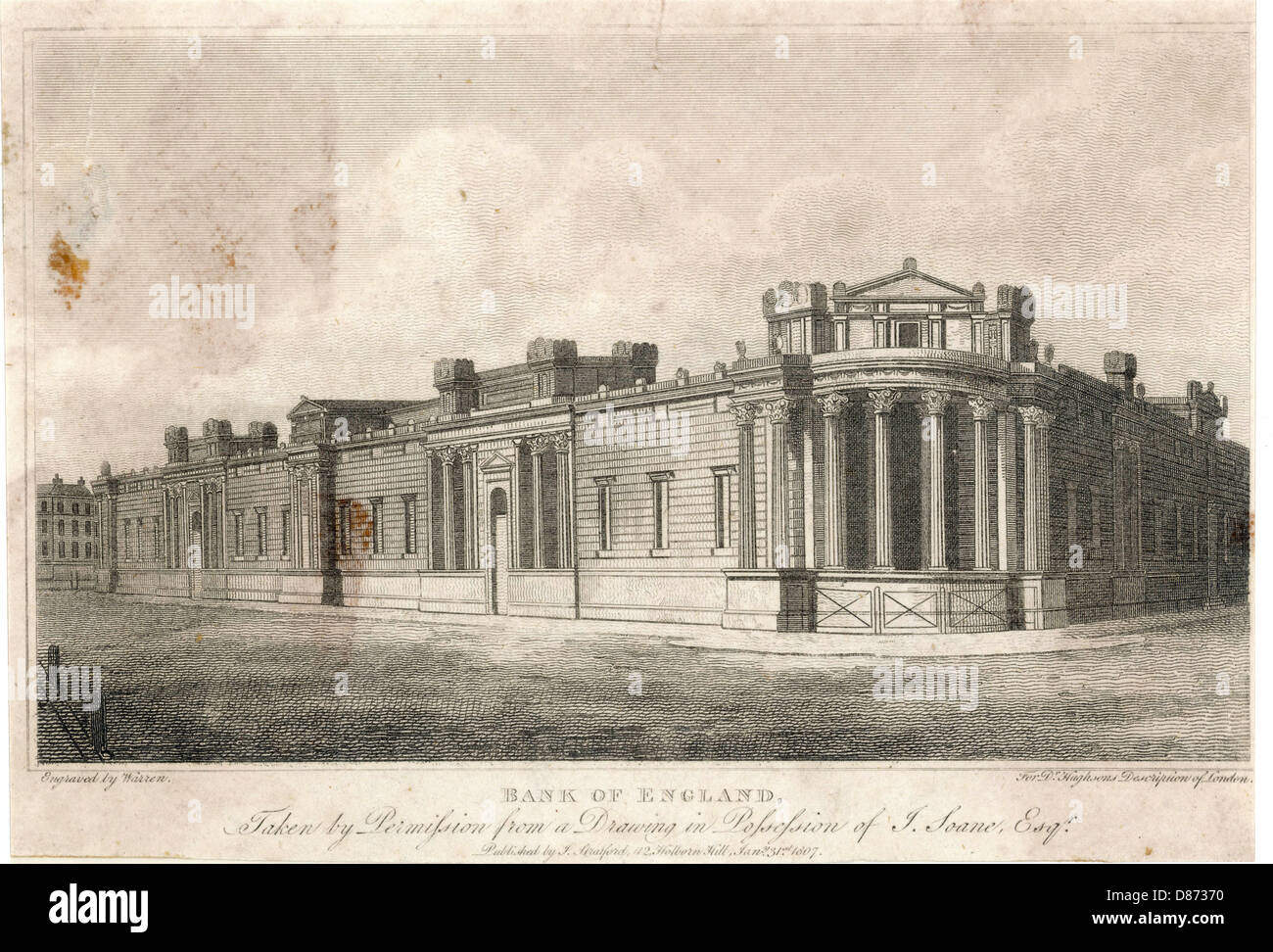 BANK OF ENGLAND/1807 Stock Photo - Alamy