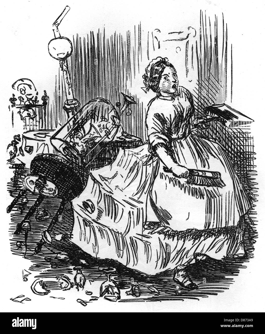 MAID AND CRINOLINE Stock Photo - Alamy