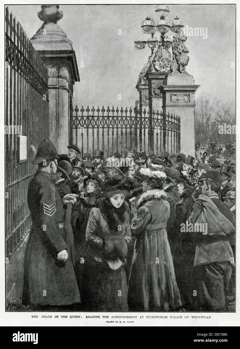 Queen death announcement hi-res stock photography and images - Alamy