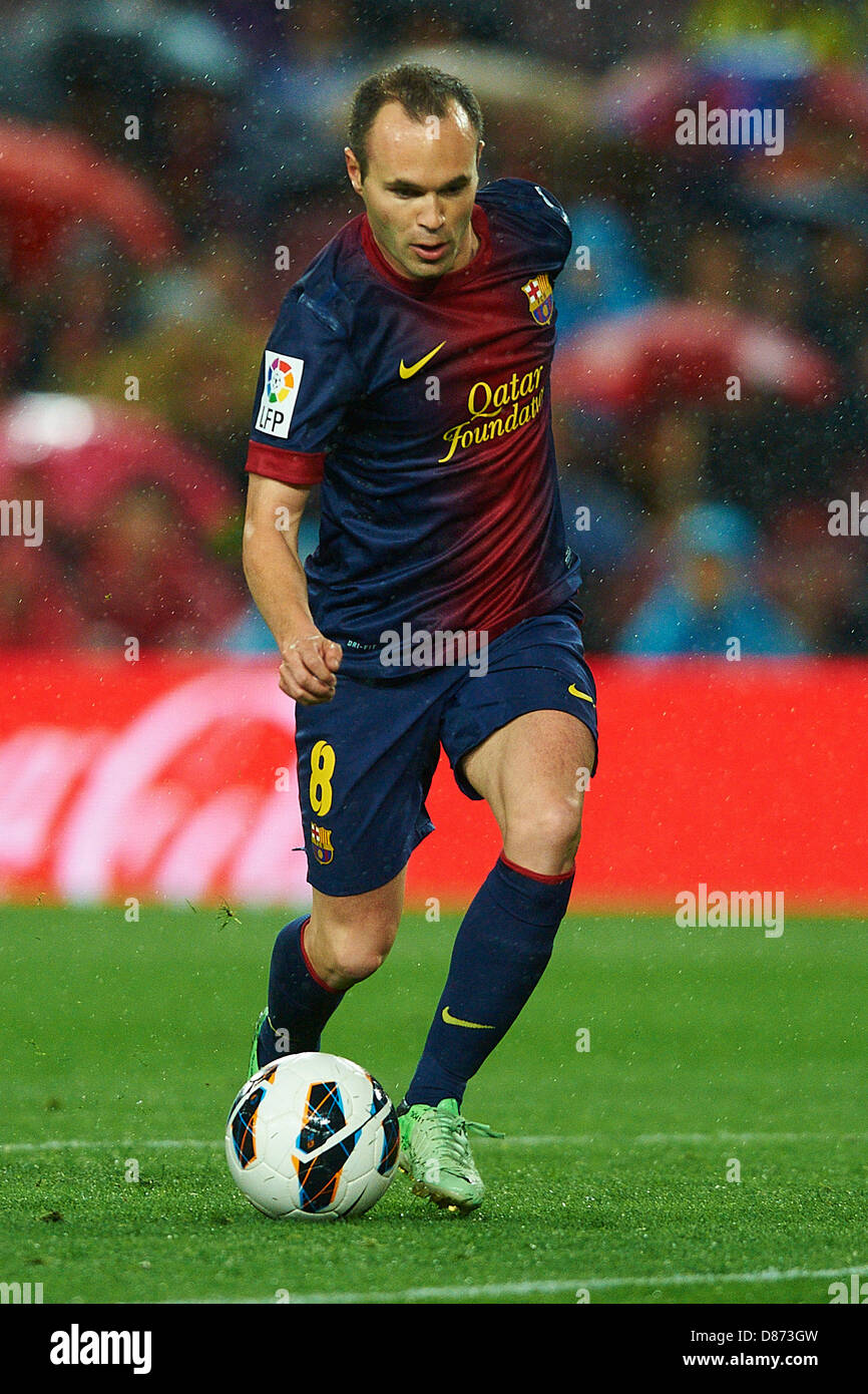 Andres Iniesta (FC Barcelona), during La Liga soccer match between FC ...