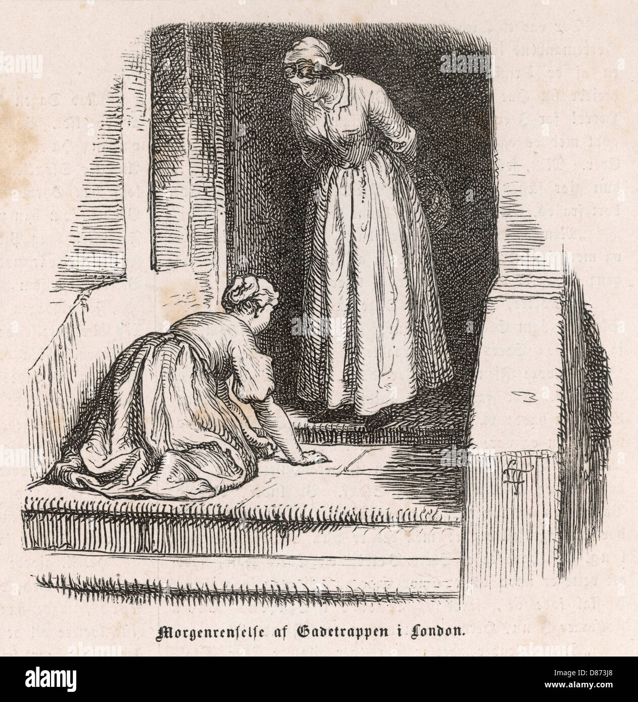 Scrubbing the step hi-res stock photography and images - Alamy