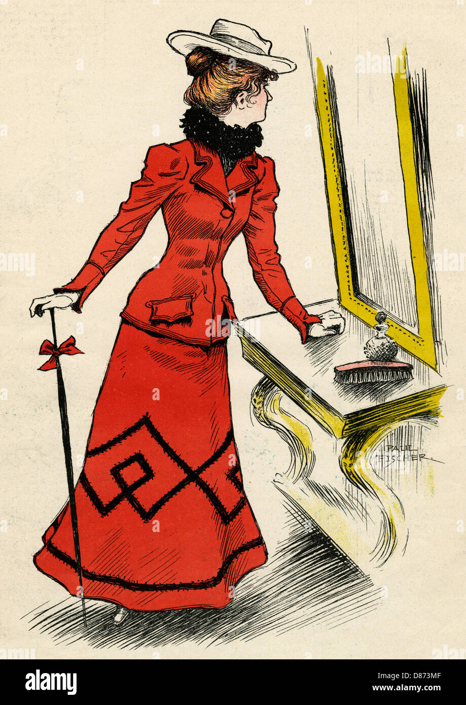 Last Look in Mirror Stock Photo - Alamy