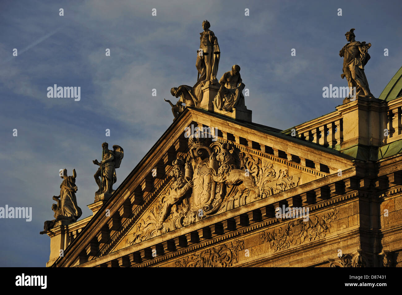 Germany. Munich. The Justizpalast Munich (Palace of Justice). Neo ...