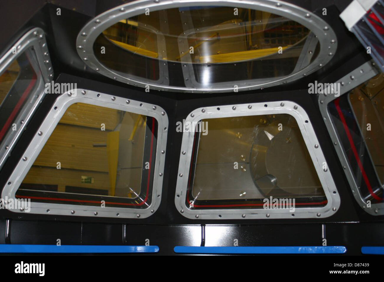 A view from inside the International Space Station's (ISS) Cupola ...