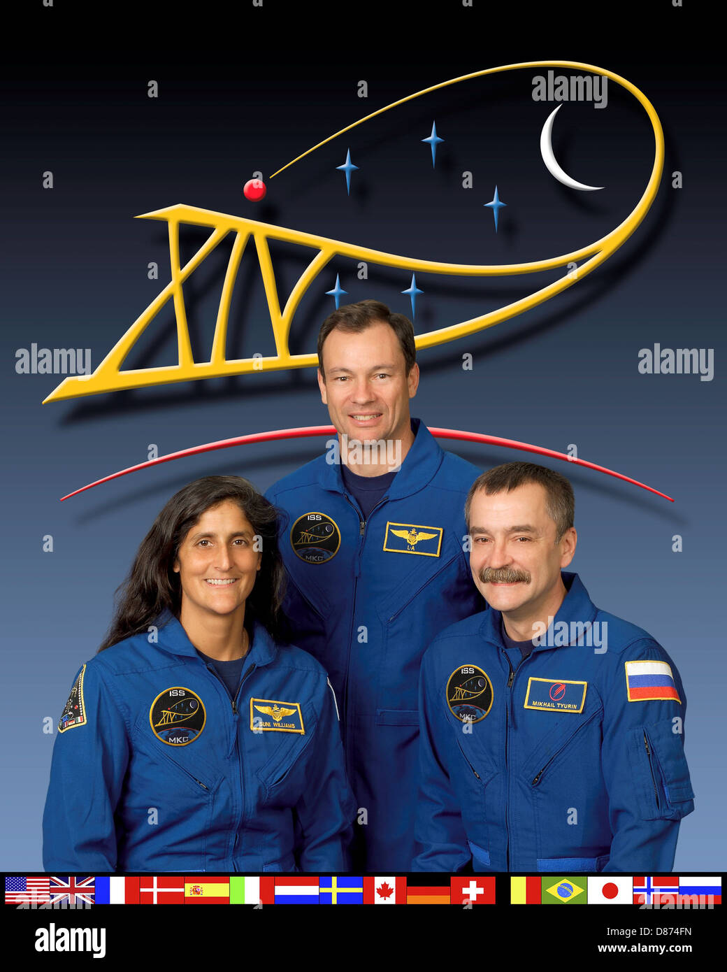 A second part of Expedition 14 is shown aboard the International Space ...
