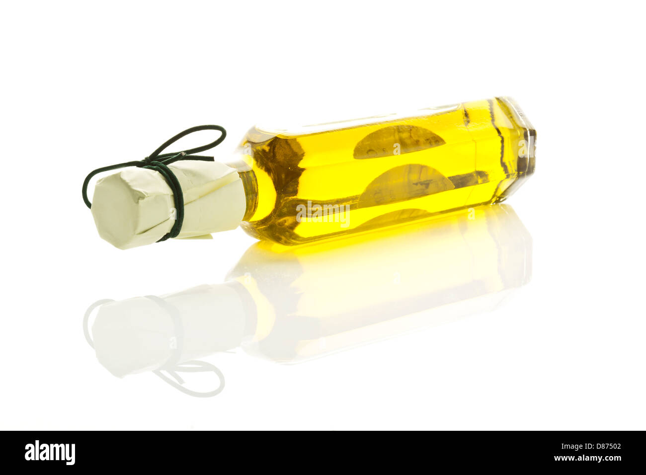 Close on oil bottle Cut Out Stock Images & Pictures - Alamy