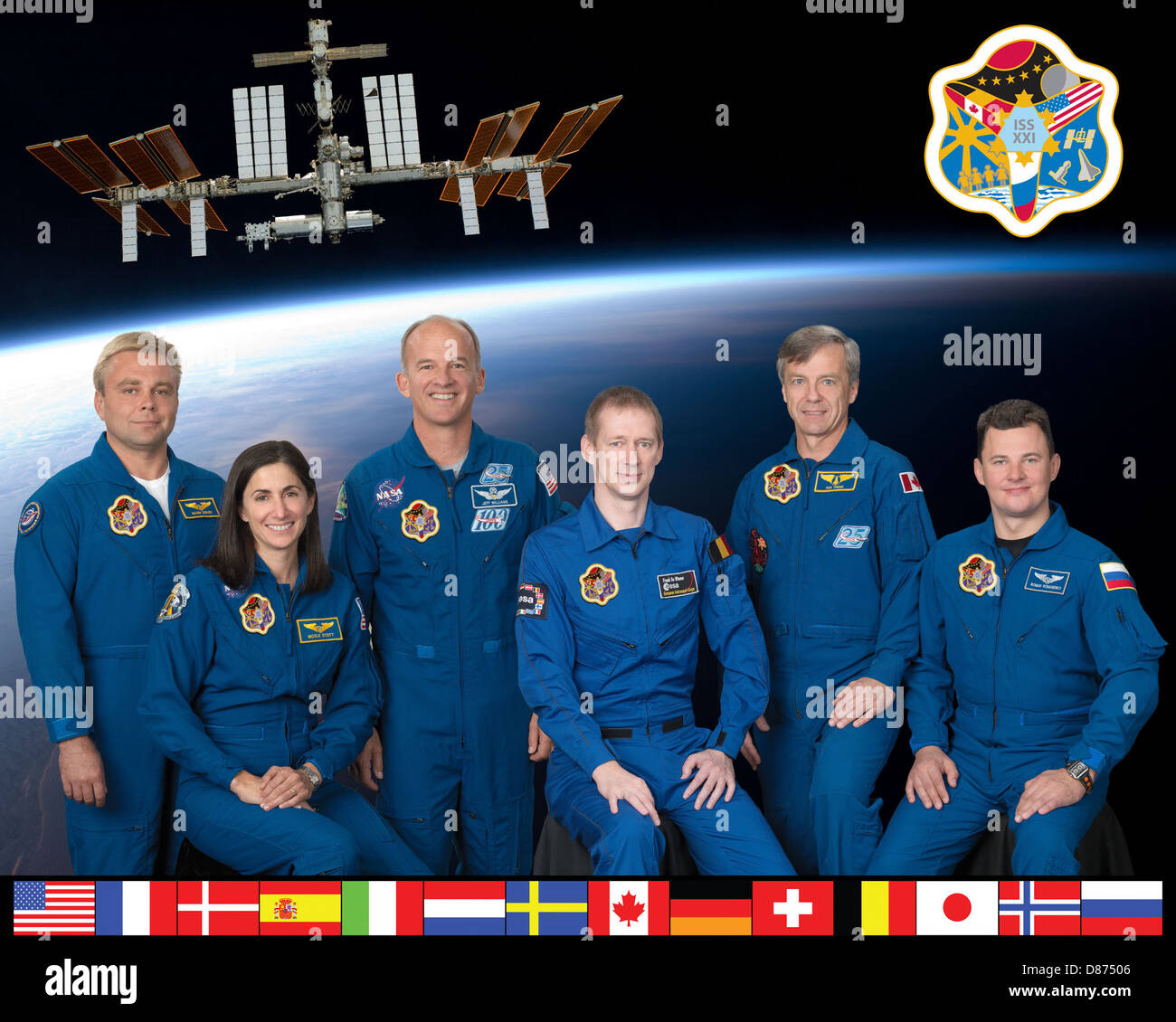 Expedition 21 crew portrait.jpg Stock Photo - Alamy