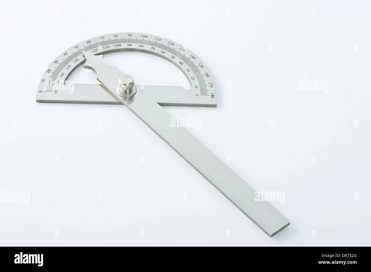 Protractor on white background, close up Stock Photo - Alamy