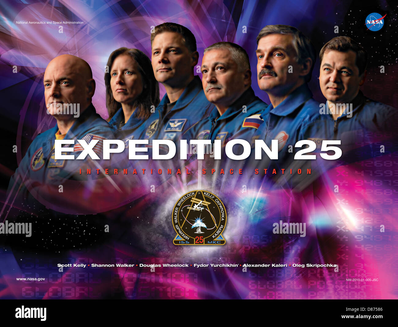 The official poster for Expedition 25 aboard the International Space ...