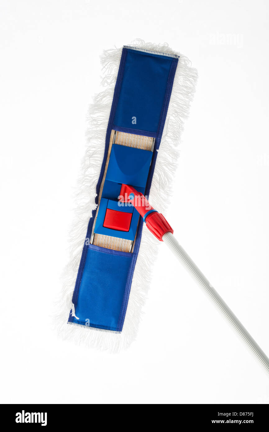 Mop on white background, close up Stock Photo - Alamy