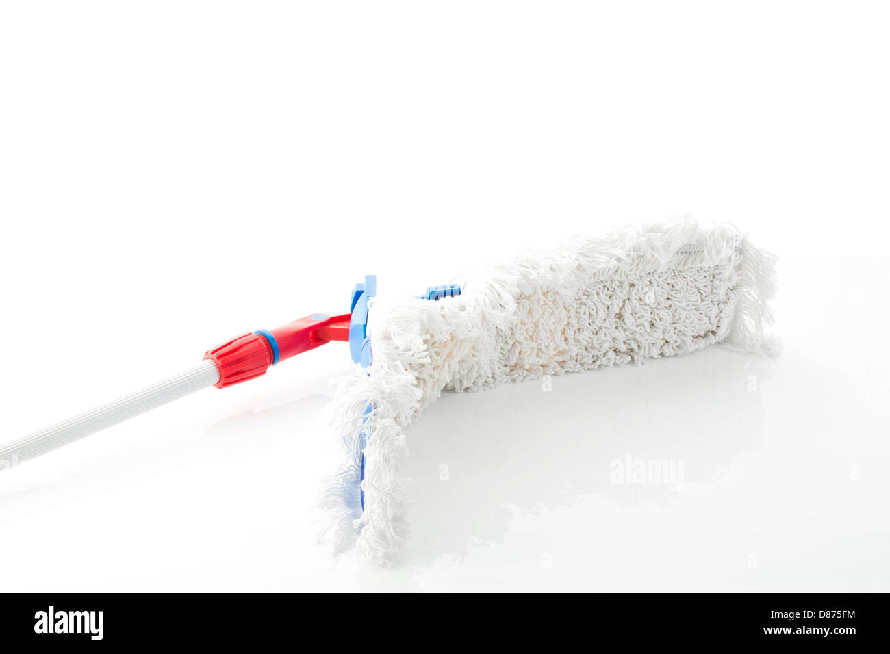 Mop on white background, close up Stock Photo - Alamy