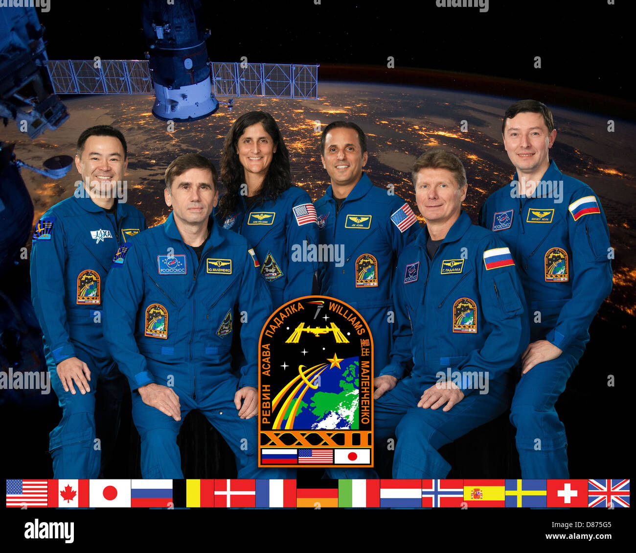Expedition 32 crew portrait.jpg Stock Photo - Alamy