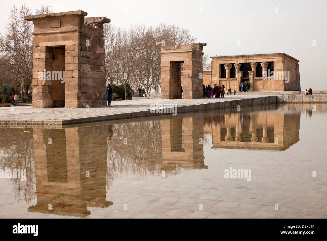 egyptian temple Templo de Debod in Madrid, Spain, Europe Stock Photo ...