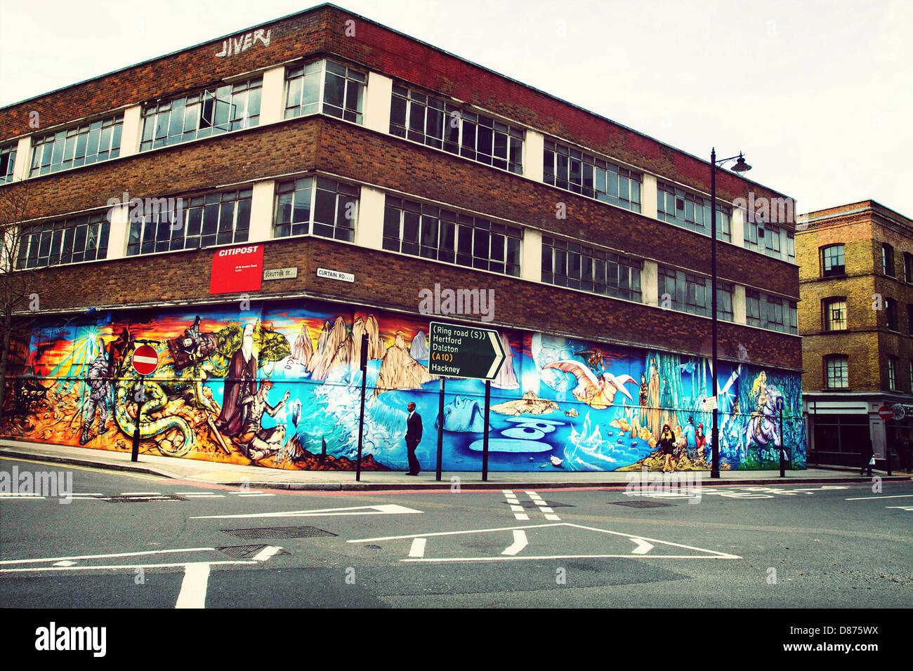 Graffiti examples in Hackney shoreditch area in London. May 2013. Photo ...