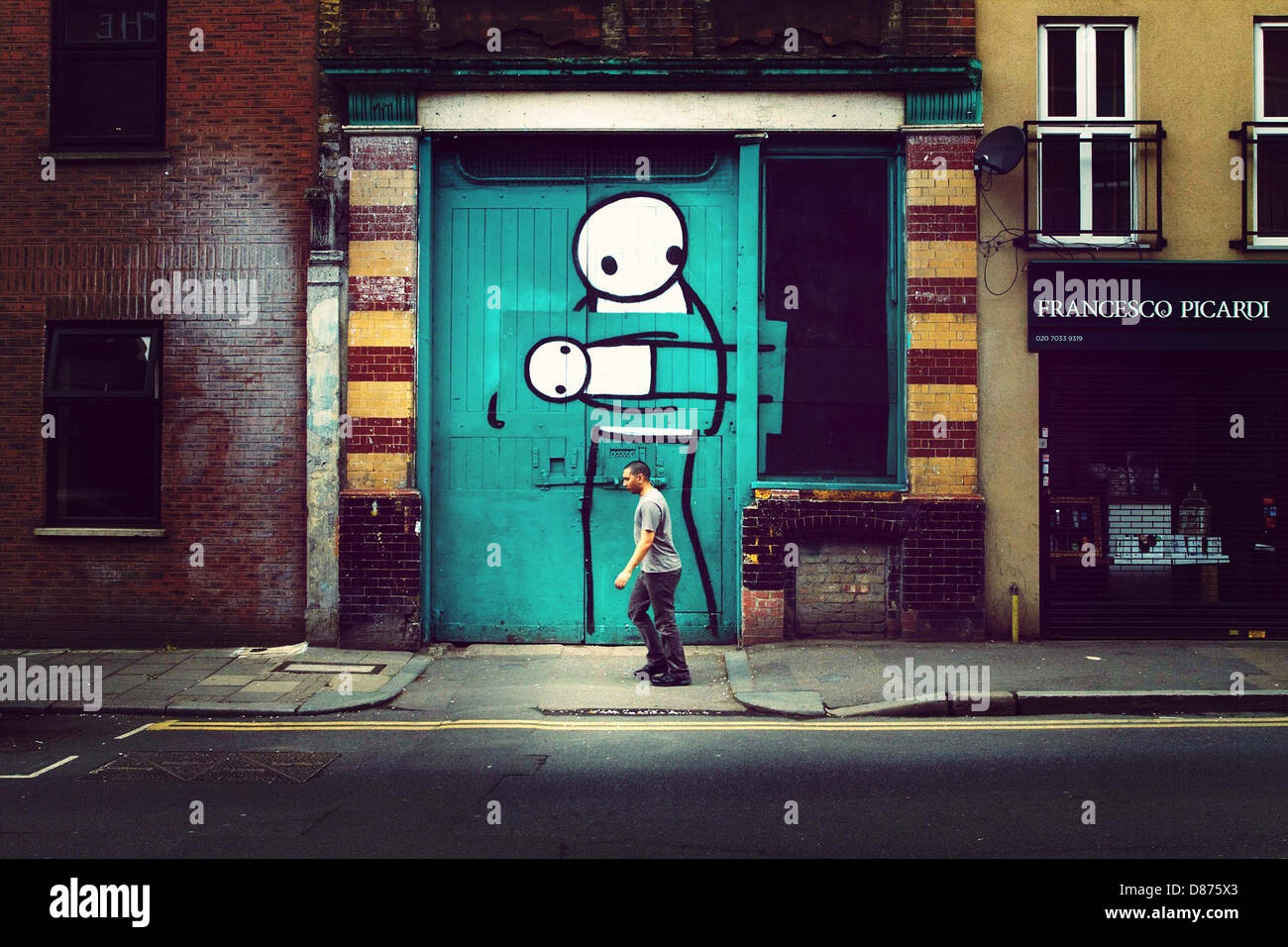 Graffiti examples in Hackney shoreditch area in London. May 2013. Photo ...
