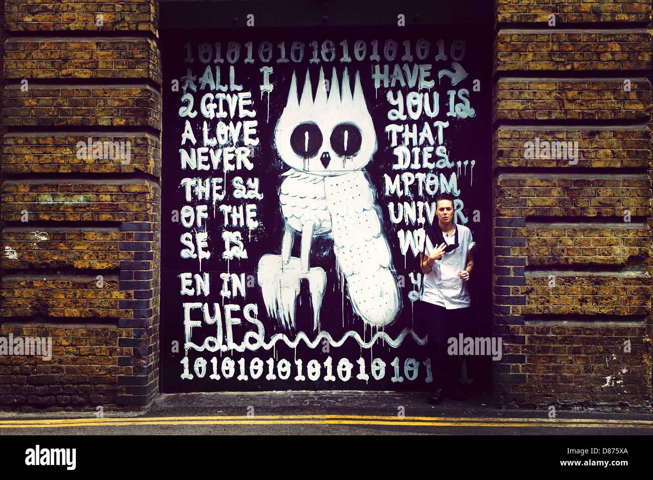 Graffiti examples in Hackney shoreditch area in London. May 2013. Photo ...