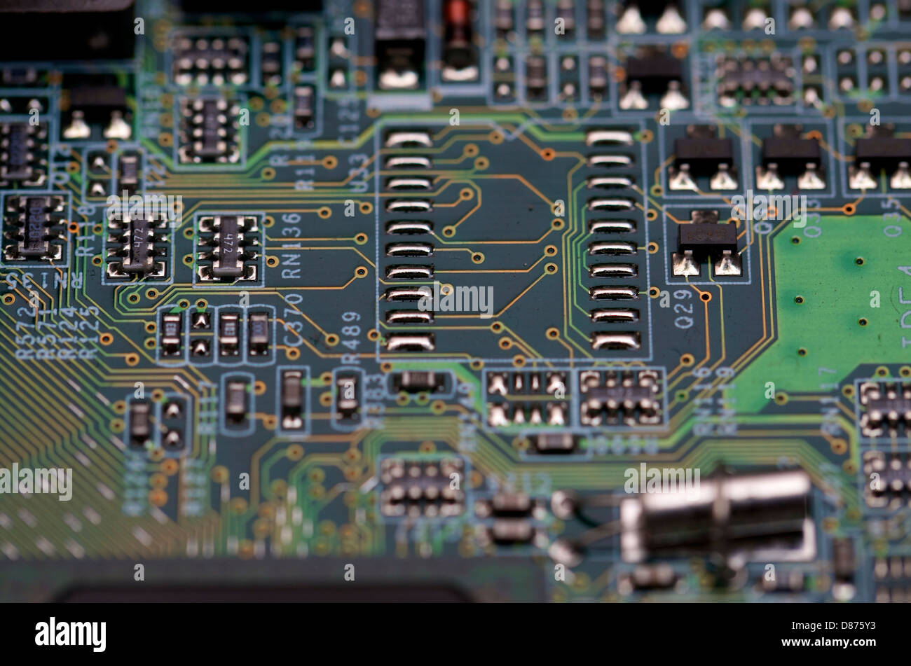 Circuit board, close up Stock Photo - Alamy