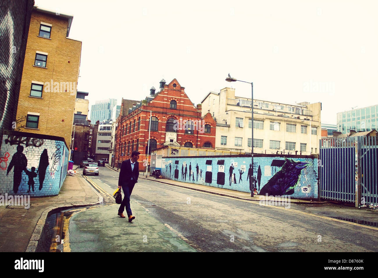 Graffiti examples in Hackney shoreditch area in London. May 2013. Photo ...