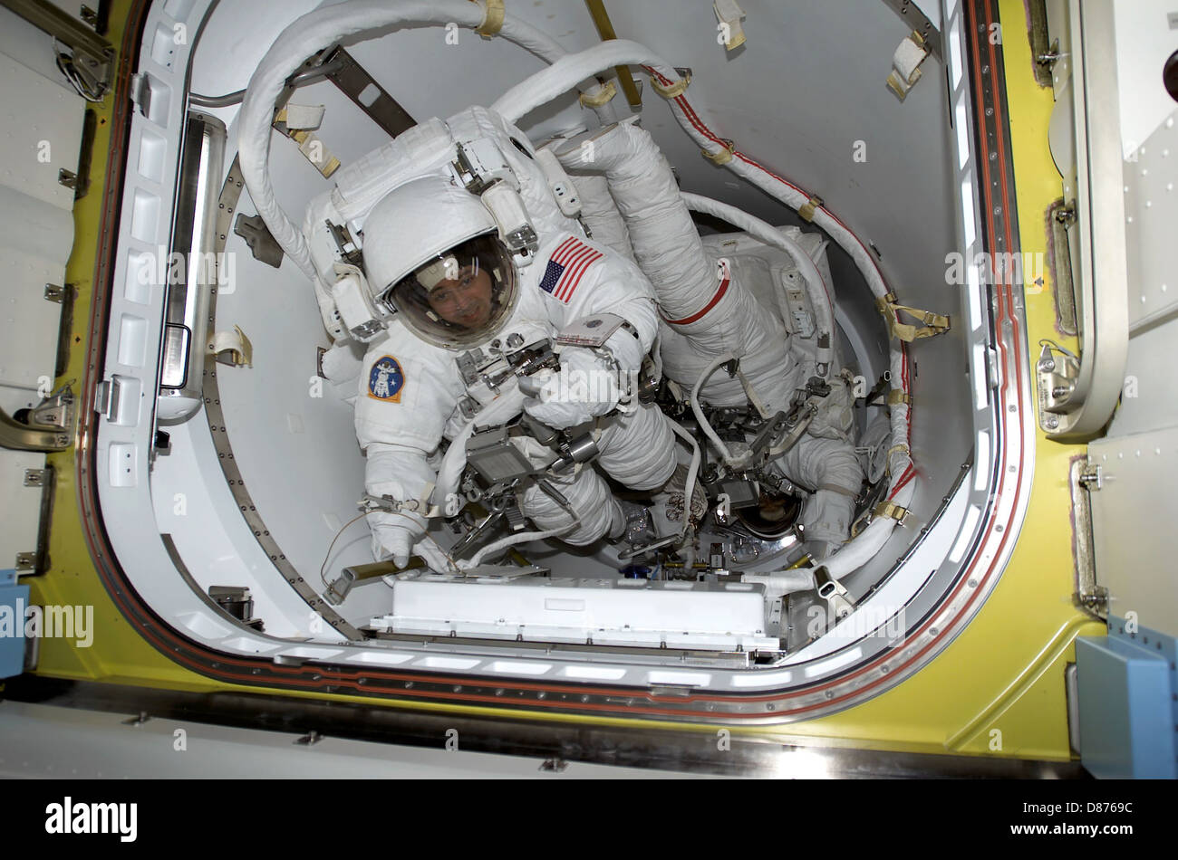 An image of the International Space Station (ISS) captured from space ...