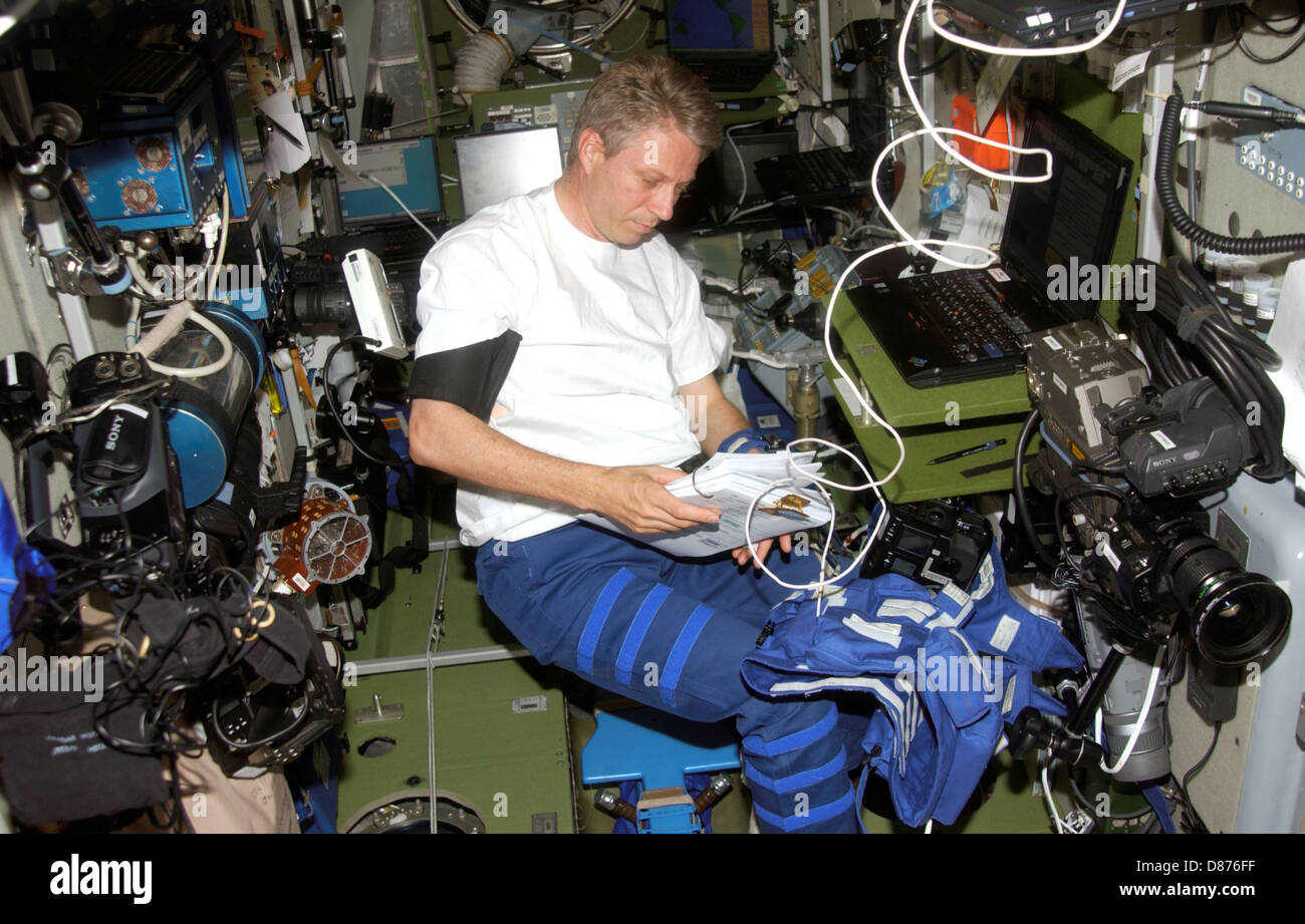 This image shows the International Space Station (ISS) in orbit ...