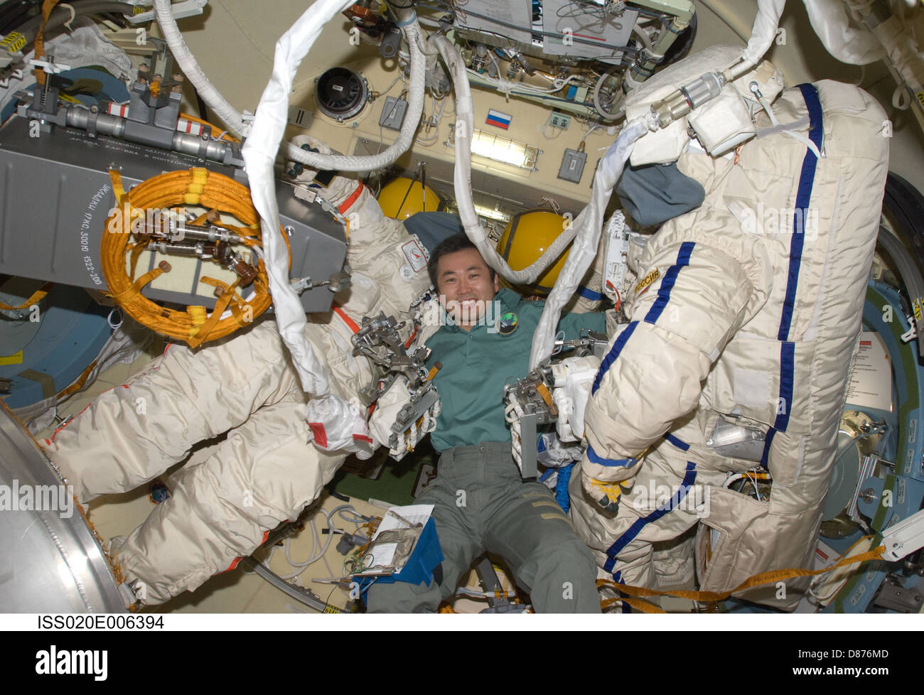 The International Space Station (ISS) is captured in this image from ...