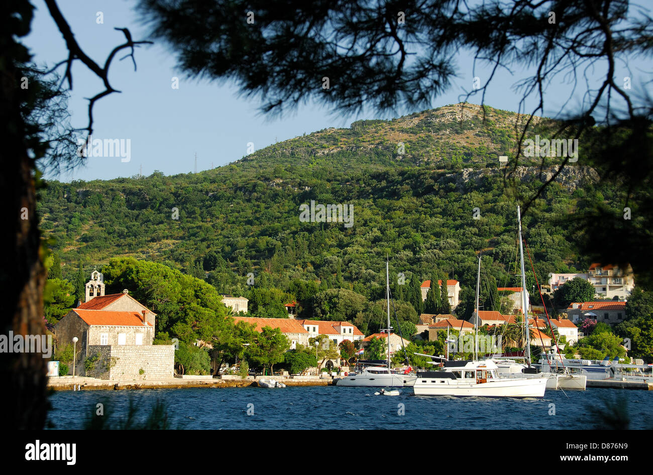 CROATIA. The village of Zaton Veliki in Zaton Bay near Dubrovnik. 2010 ...