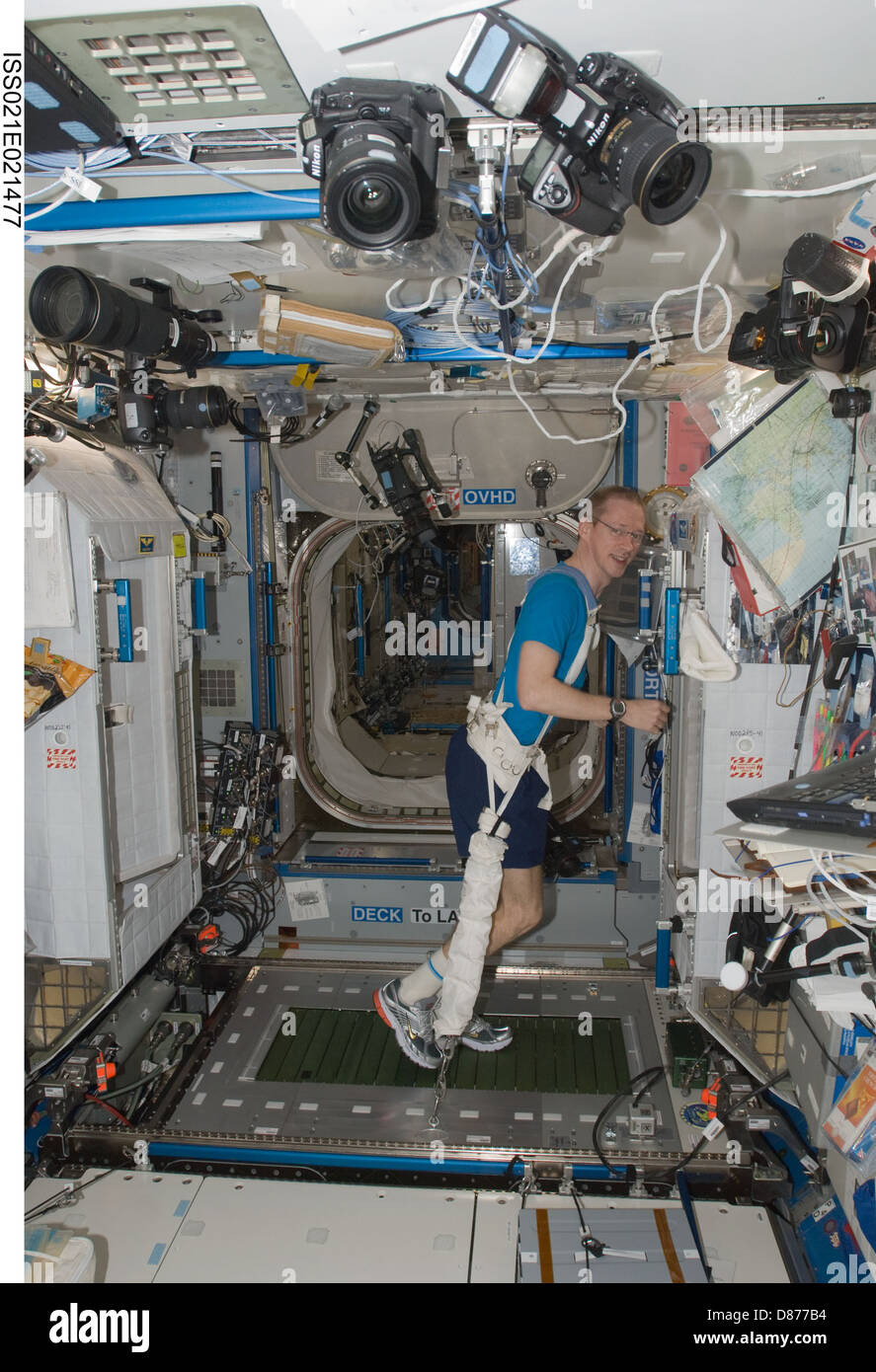 An image captured from the International Space Station (ISS ...