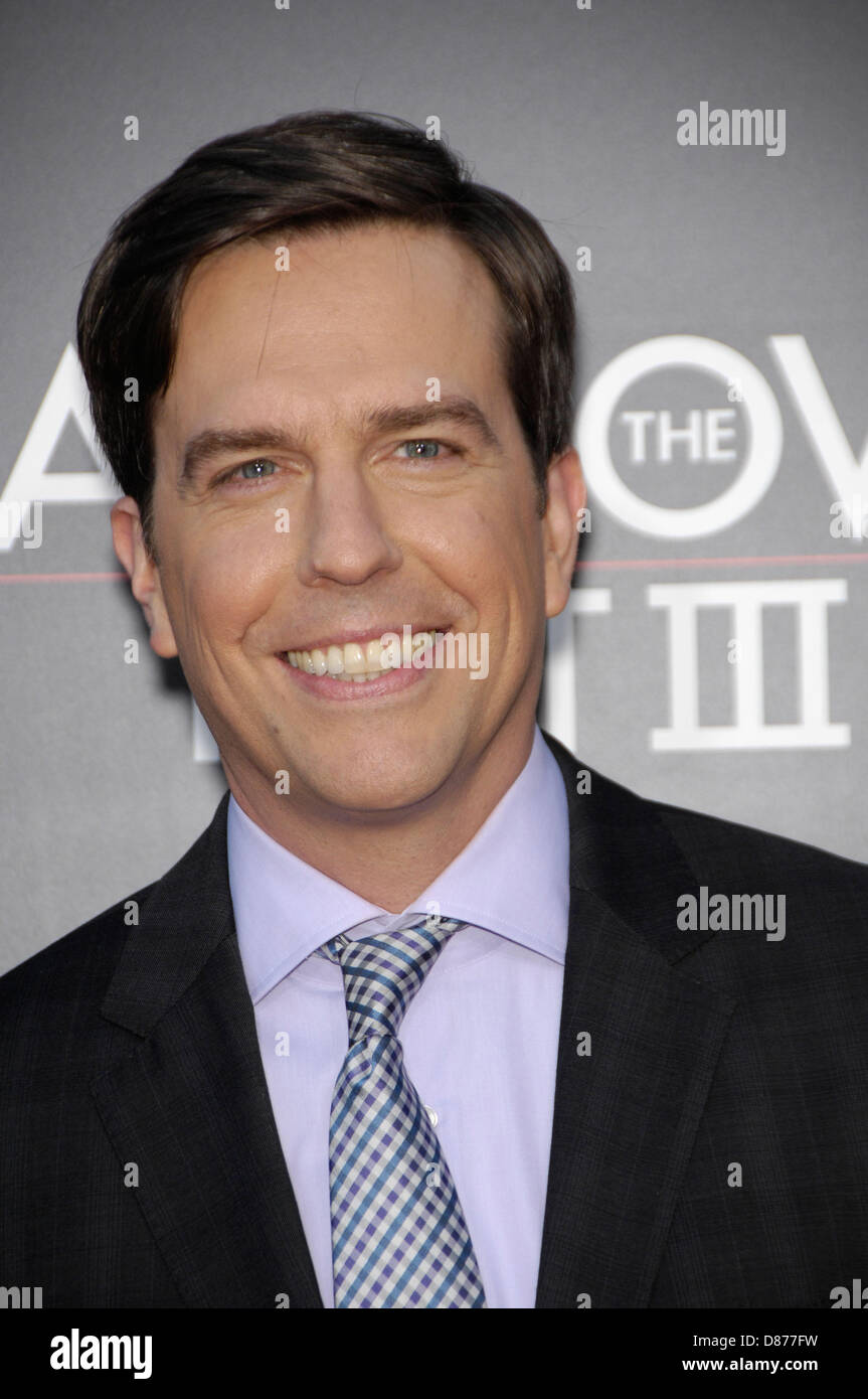 Hollywood, California, USA. 20th May 2013. Ed Helms during the premiere ...