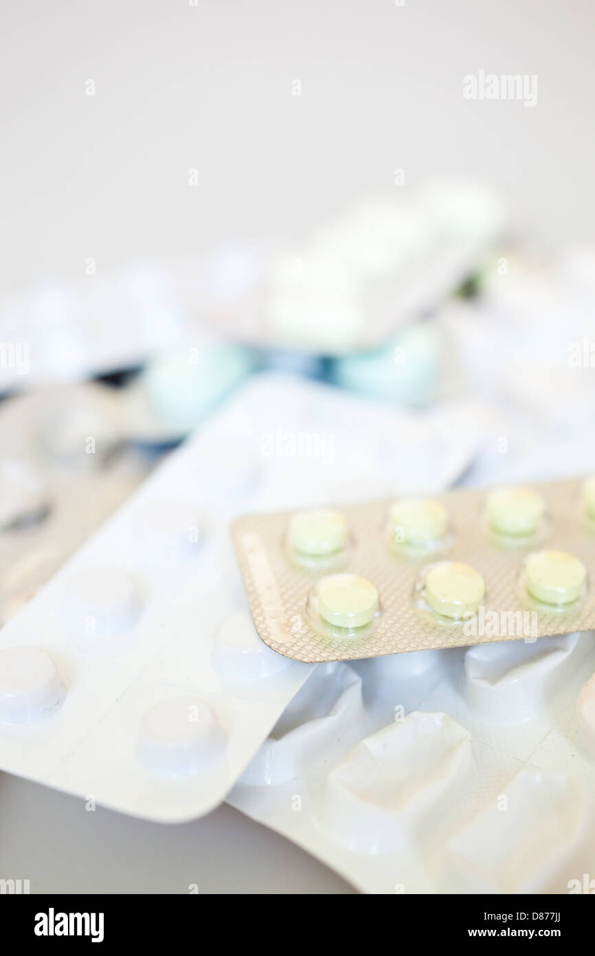 close up of multiple medicines Stock Photo - Alamy
