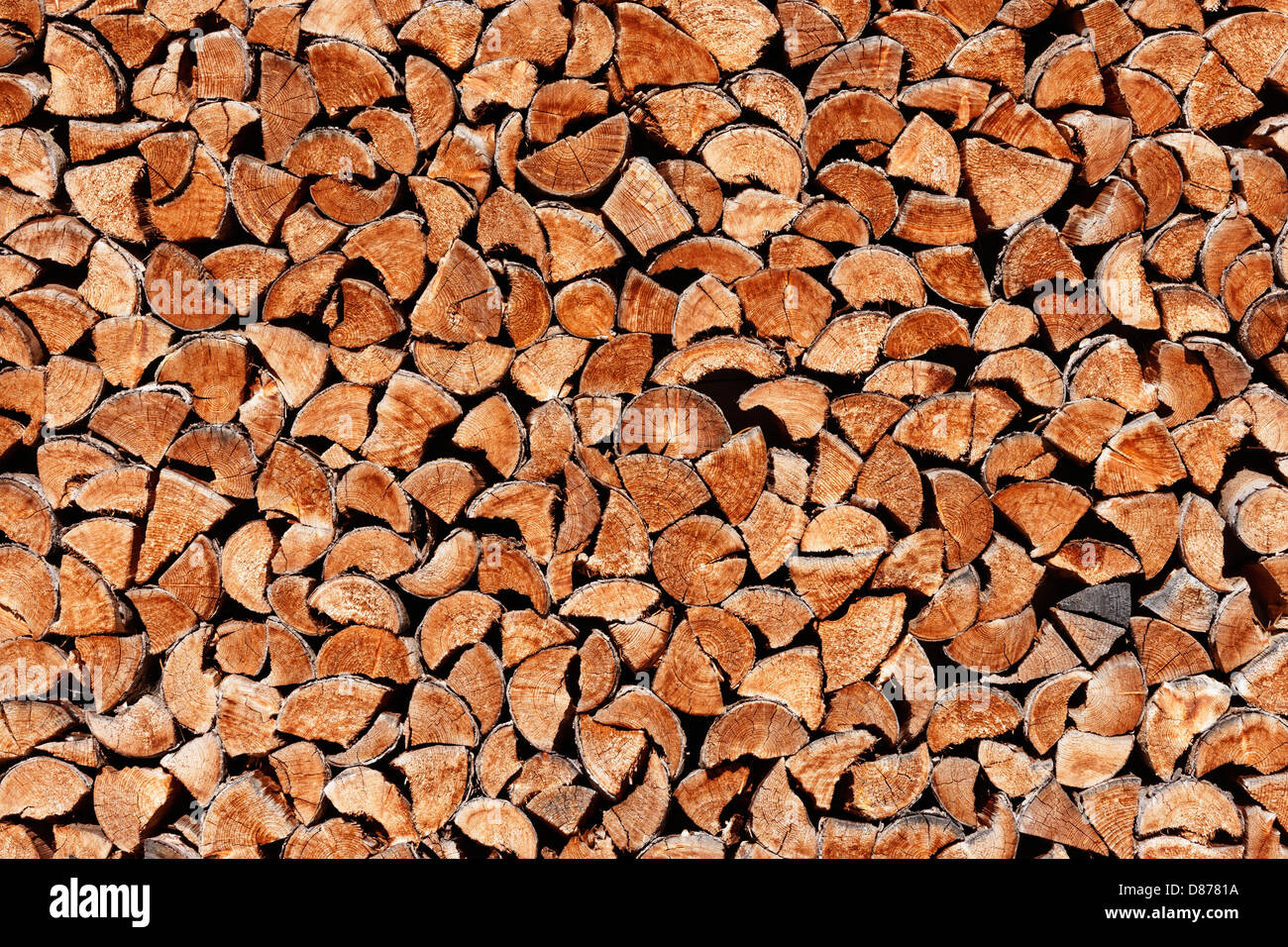 German, Stacked of firewood Stock Photo - Alamy